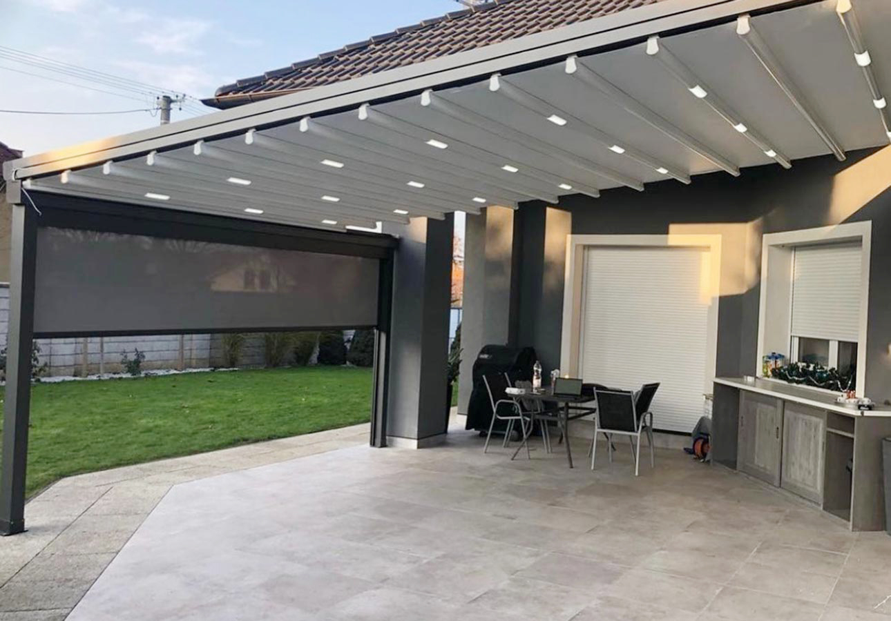 Motorised Retractable Pergola Roof | Veraforza - UK
