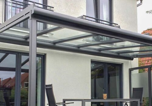 Fixed Glass Roof Pergola UK | Year-Round Cover | Veraforza