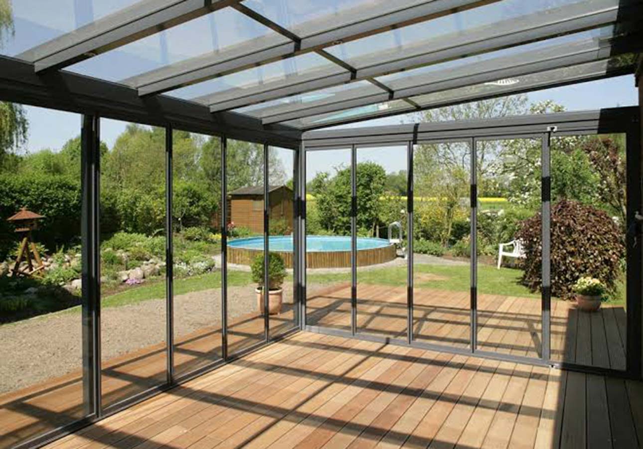 Fixed Glass Roof Pergola UK | Year-Round Cover | Veraforza